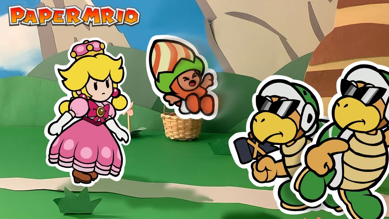 The Princess And The Poplin | Paper Mario Stop-Motion - YouTube