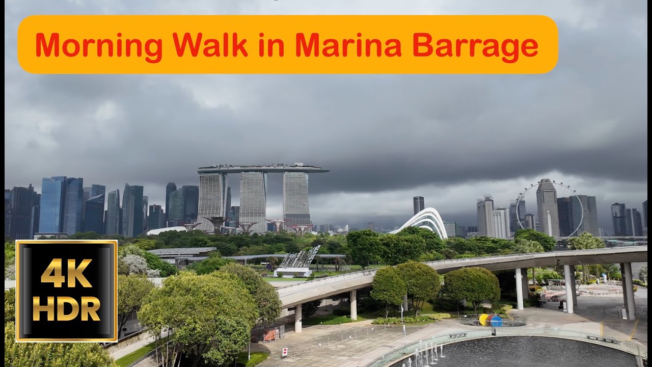Morning walk in Marina Barrage Singapore - YouTube