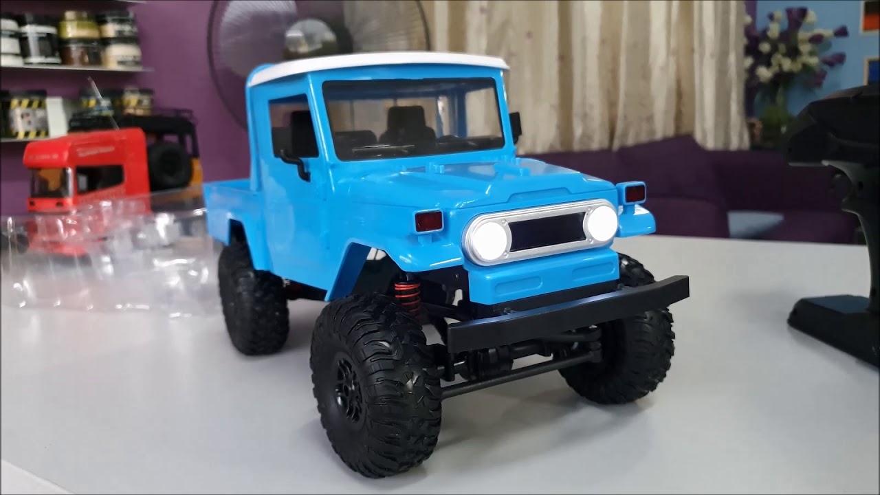 Unboxing and test FJ45 classic rc 4x4 crawler - YouTube