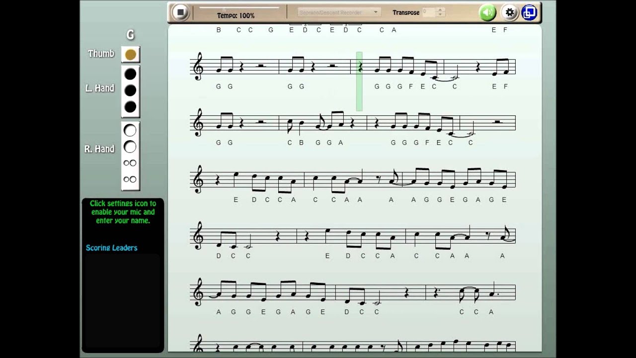 Recorder Notes - Break Free - YouTube