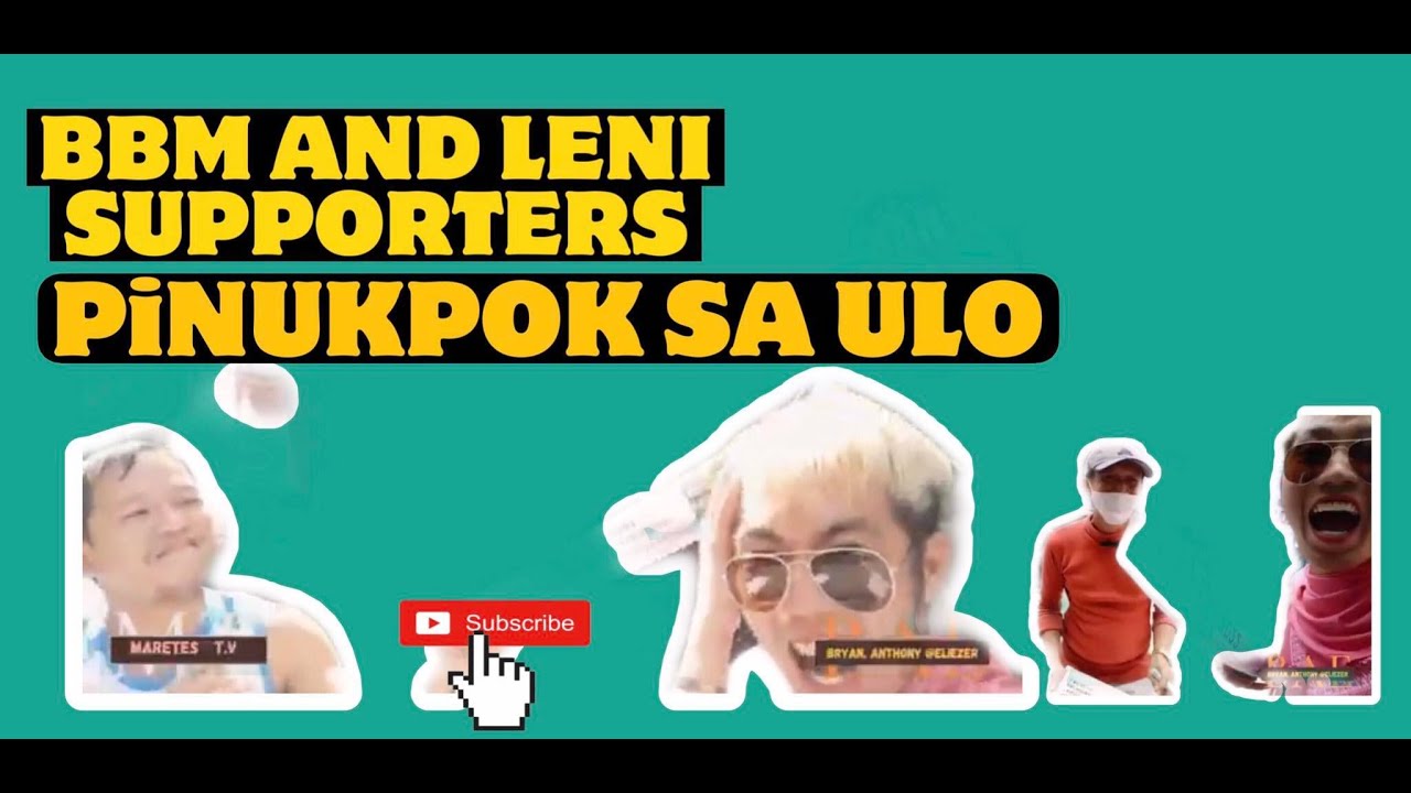 PINUKPOK SA ULO,LENI AND BBM SUPPORTERS - YouTube