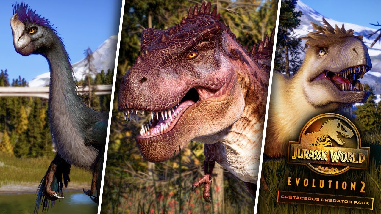 ALL 4 NEW SPECIES IN THE CRETACEOUS PREDATOR DLC! | Jurassic World ...