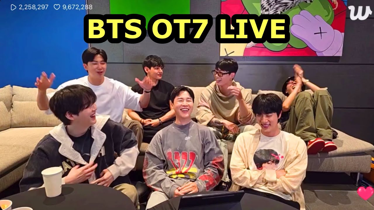 BTS All Seven Members LIVE Together in Weverse| FULL LIVE ENG SUB - YouTube