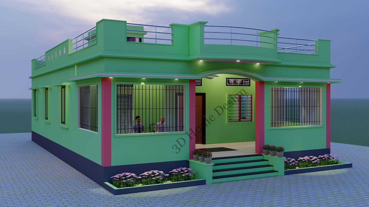 Green Color Option in 30x50 House II Ghar ka Design Idea II Beautiful ...
