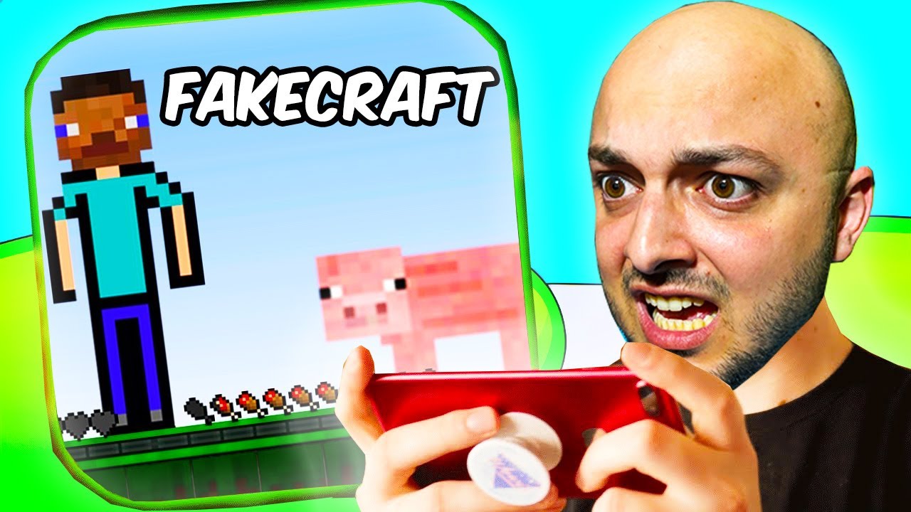 MA JOC *MINECRAFT FAKE* PE TABLETA! - YouTube