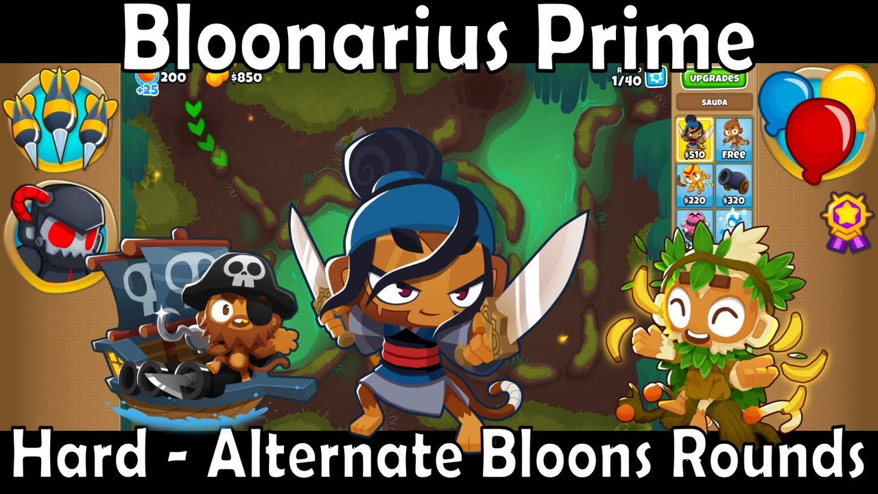 Bloons TD 6 - Bloonarius Prime - Hard - Alternate Bloons Rounds - YouTube