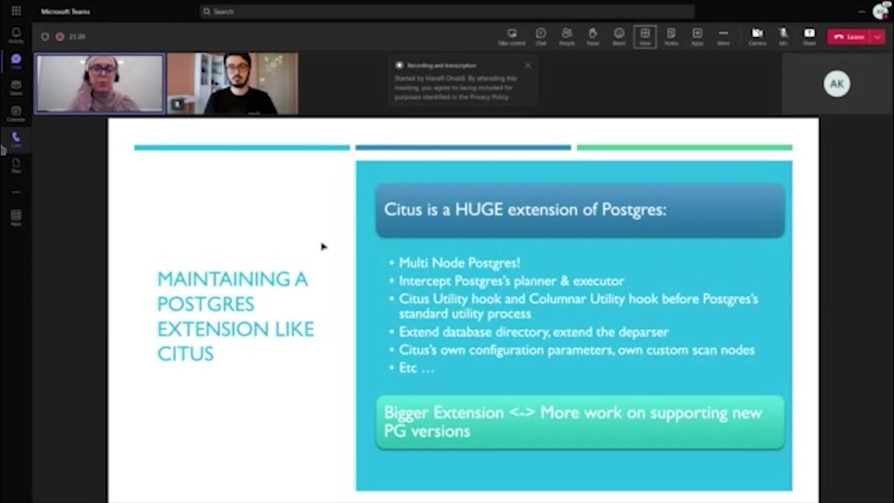 Adding PG15 Support to Citus Extension: Abdullah Hanefi Önaldı & Naisila Puka - PGCon 2023 - YouTube