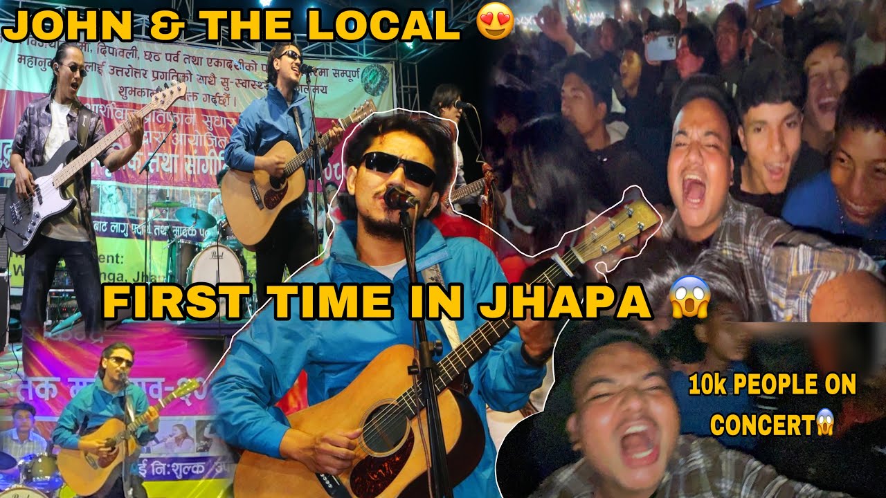 JOHN CHAMLING RAI AND THE LOCALS FIRST TIME IN JHAPA 😱|MORE THAN 10K ...