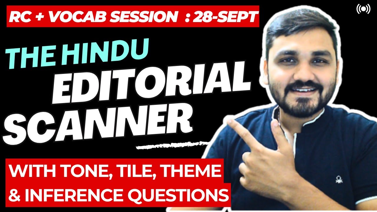 The Hindu Editorial Analysis | Theme, Title & Tone of Passage in ...