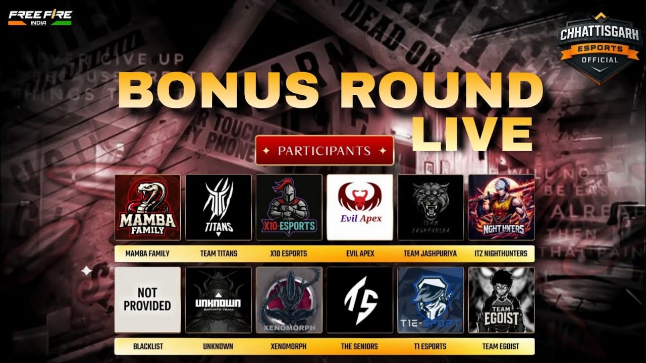 🔴 BONUS ROUND OF CG ESPORTS OFFICIAL TOURNAMENT LIVE - YouTube