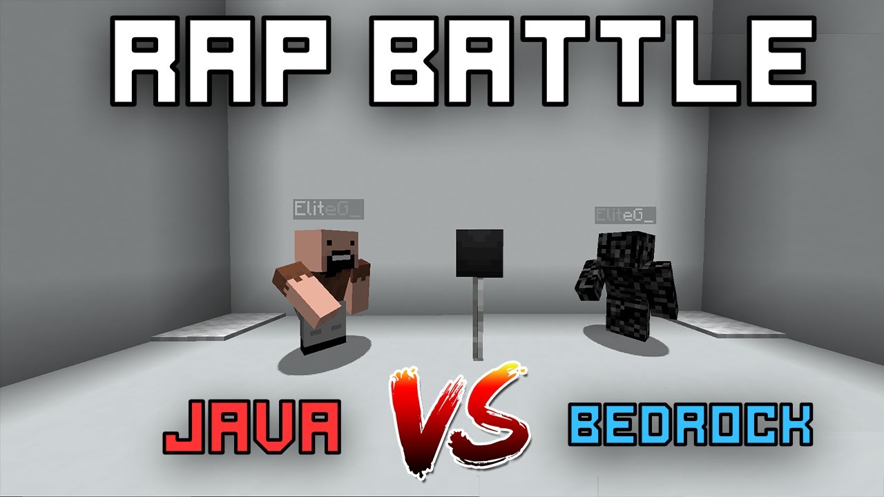 If Minecraft Java And Bedrock Had A Rap Battle... - YouTube