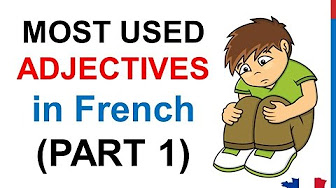 Most used FRENCH ADJECTIVES every learner should know Must know most ...