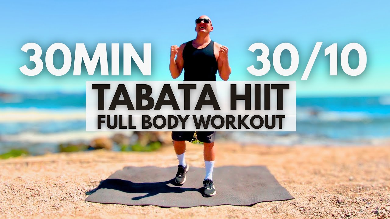TABATA HIIT 30 MIN / NO REPEAT / FULL BODY WORKOUT / TABATA 30/10 - YouTube