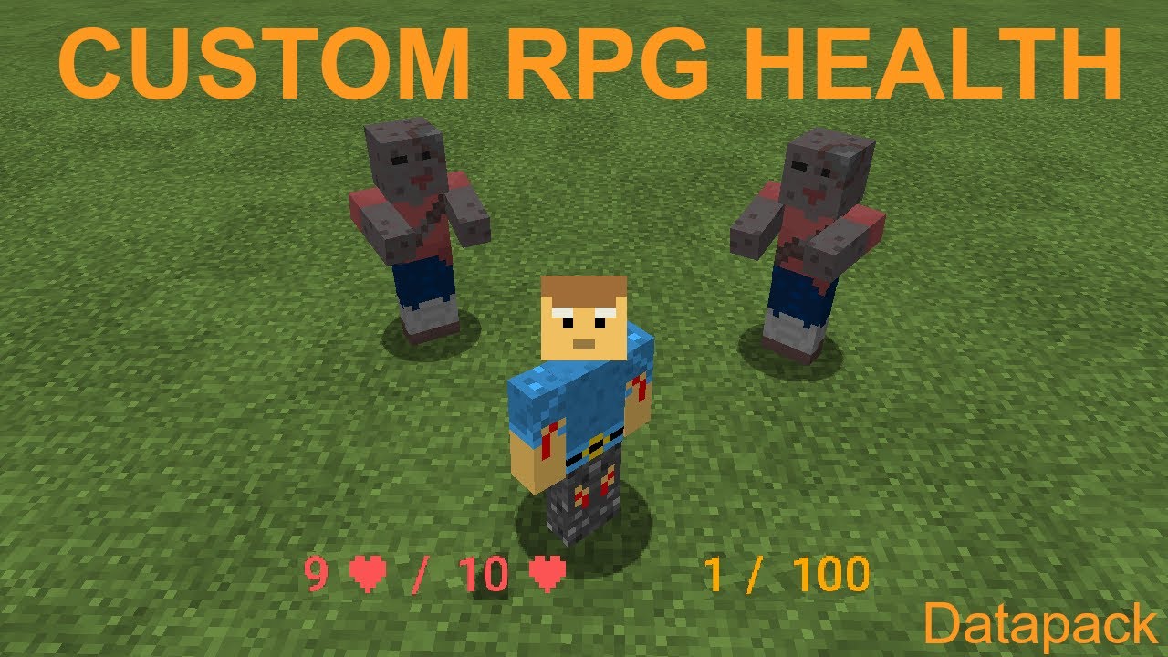 Custom RPG Health and Damage System in Minecraft - YouTube