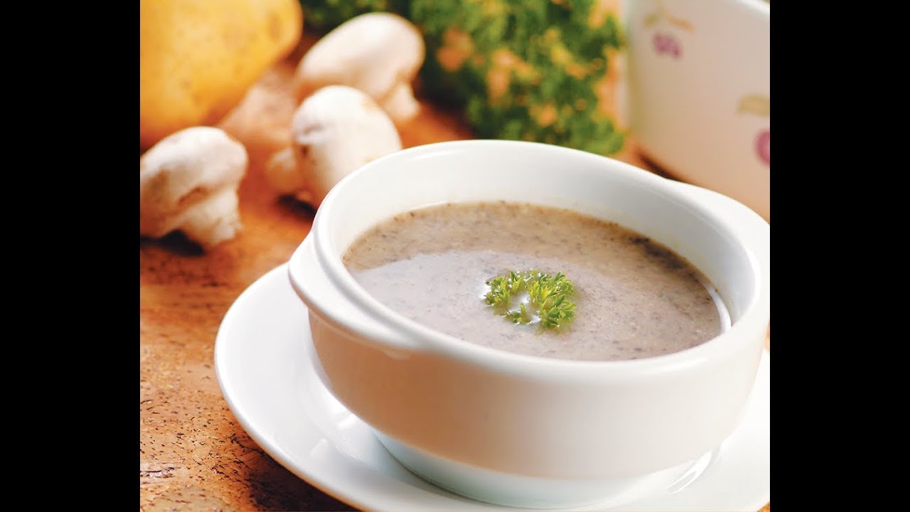 Cream of Fresh Mushroom Soup # Western Cuisine # 1_R1 - YouTube