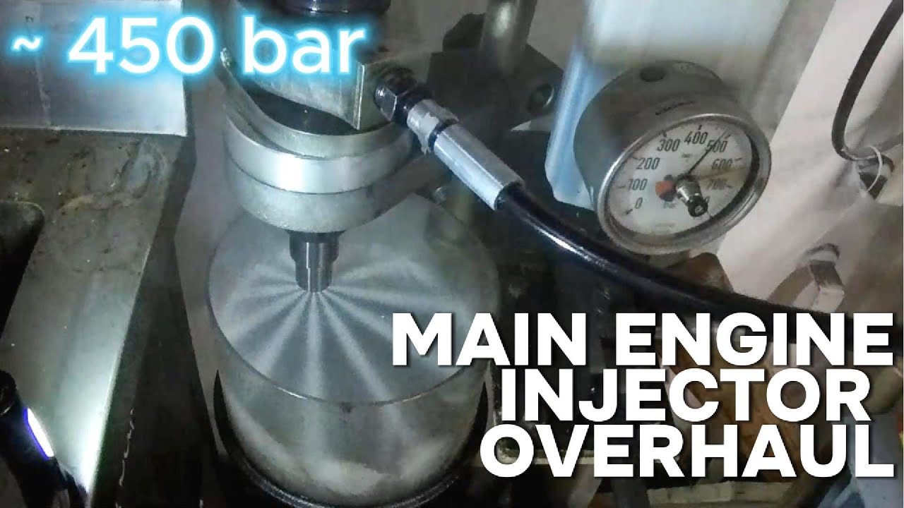 Ship Main Engine Injector Overhaul - POV - YouTube