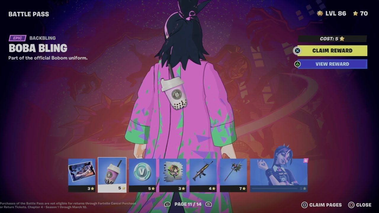 How to Unlock Boba Bling Backbling in Fortnite | Battle Pass Rewards ...