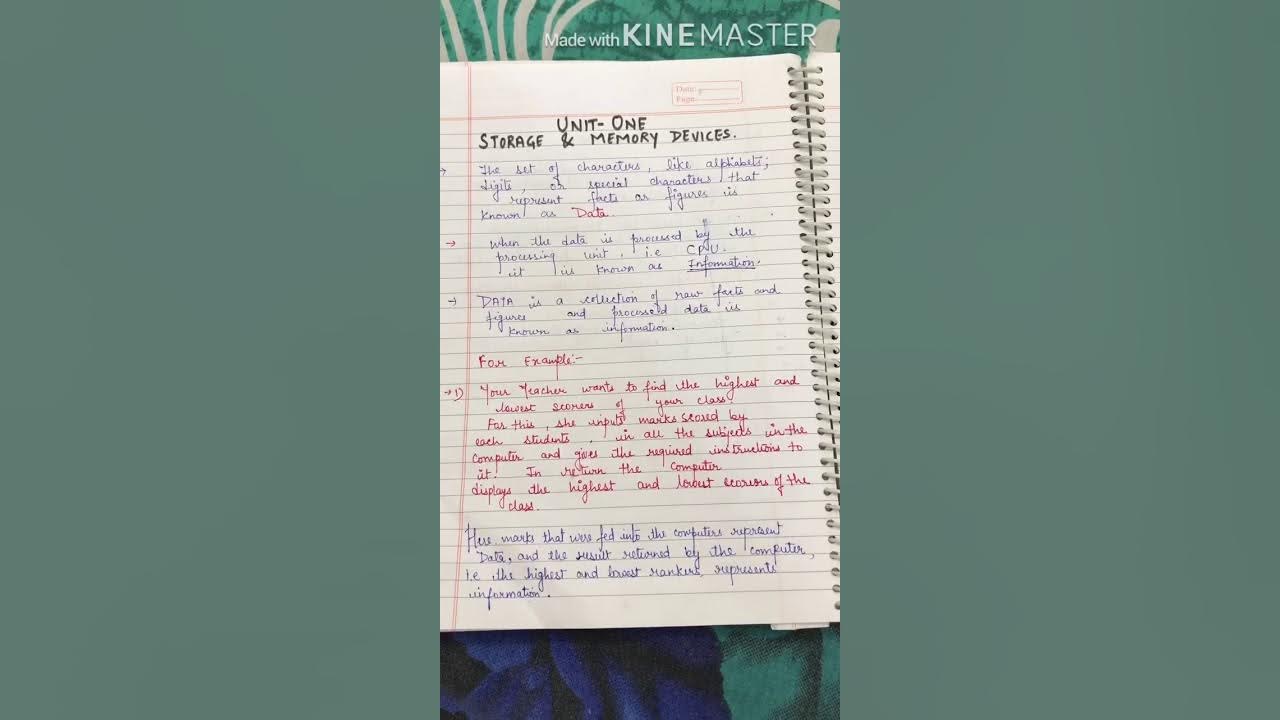 Computer class 4- chapter- 1:- STORAGE & MEMORY DEVICES- (PART-1) - YouTube