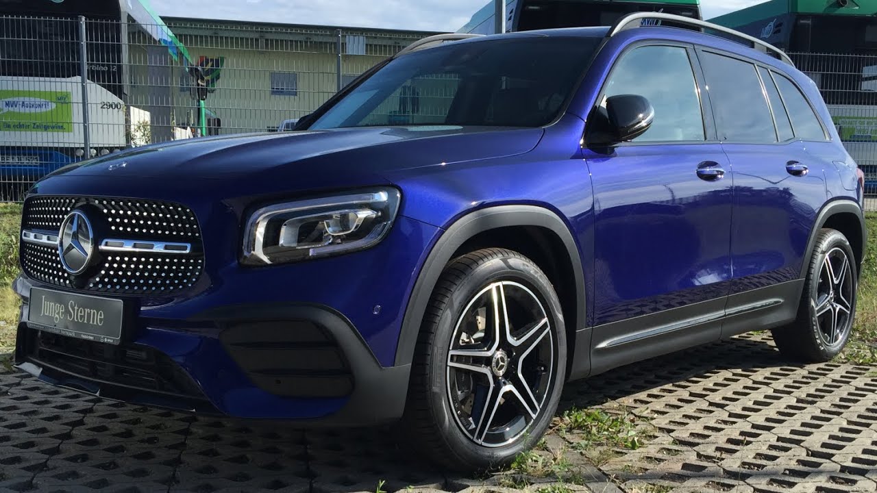 2021 Mercedes-Benz GLB 220d in galaxyblau metallic - YouTube