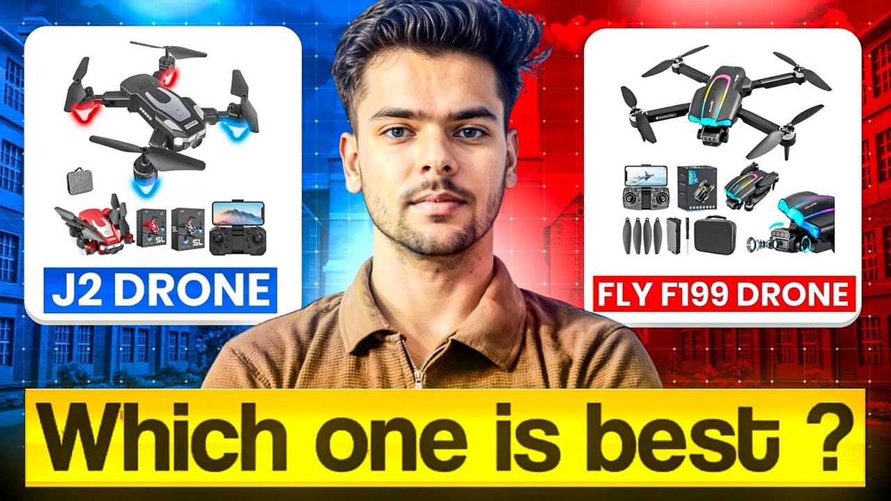 J2 Drone Vs Fly F199 Drone Camera Fly Test - Unboxing & Review 🔥 - YouTube