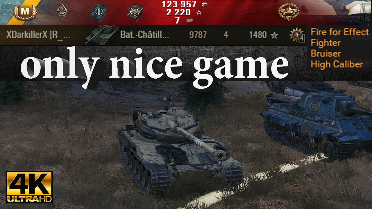 Bat.-Châtillon 25 t video in Ultra HD 4K🔝 only nice game, 9787 dmg, 4 🔝 ...