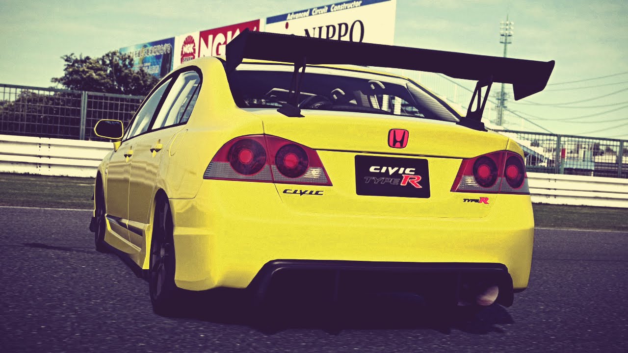 (GT6) Honda CIVIC TYPE R '08 - Exhaust Comparison - YouTube