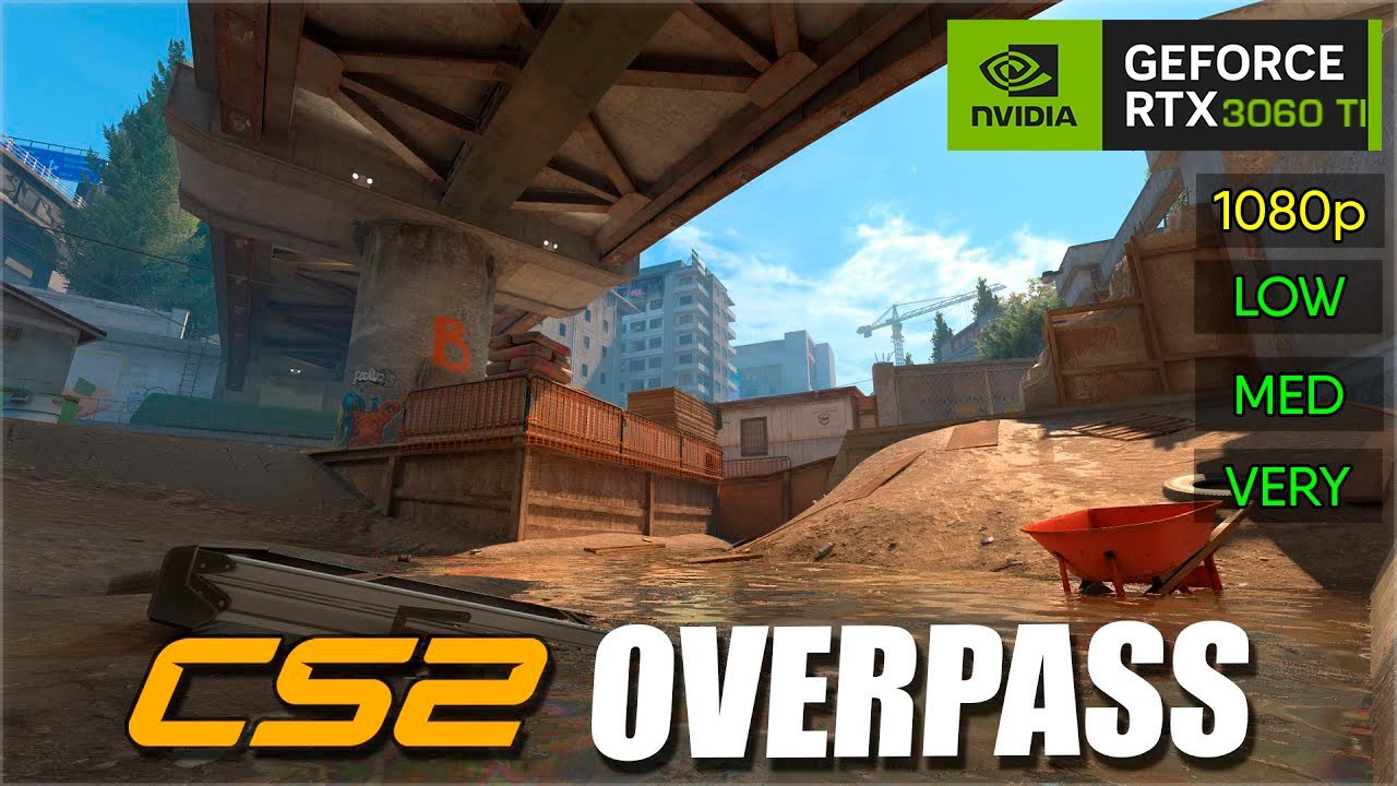 Counter-Strike - CS2 (New Overpass) : RTX 3060Ti + Ryzen 5700X - 1080p ...