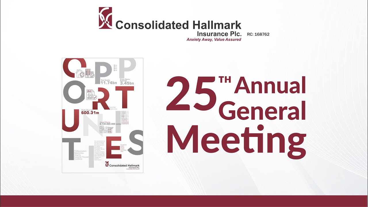 Consolidated Hallmark Insurance Plc. 25th AGM - YouTube