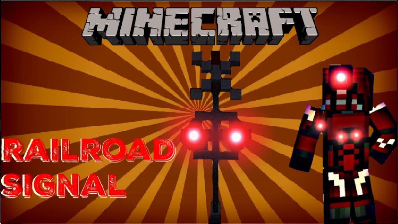 Minecraft Xbox 360 Tutorial: Rail Road Signal - YouTube