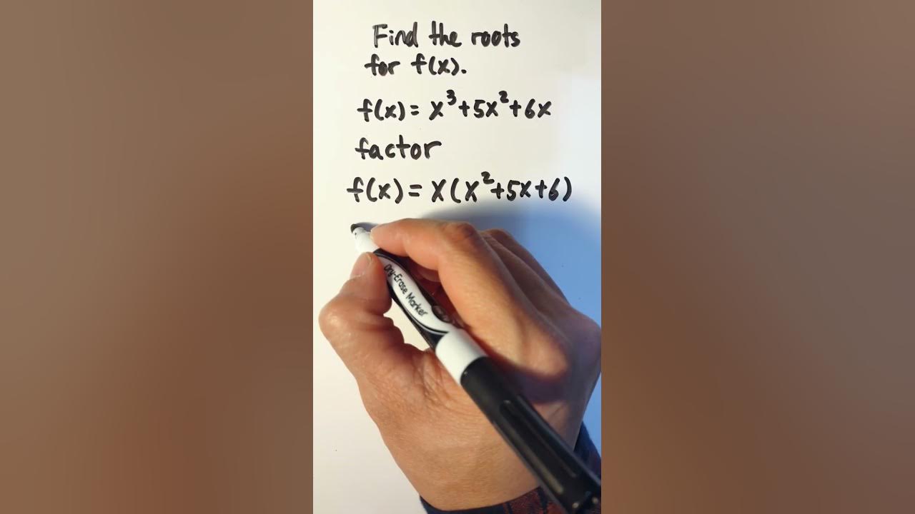 Finding the roots of a function by factoring #maths #algebra #factor # ...