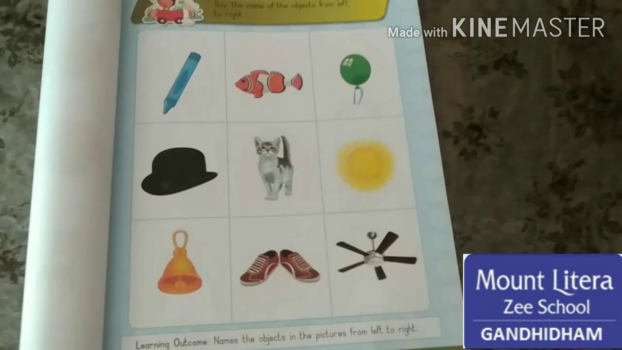 Say the objects from left to right - YouTube