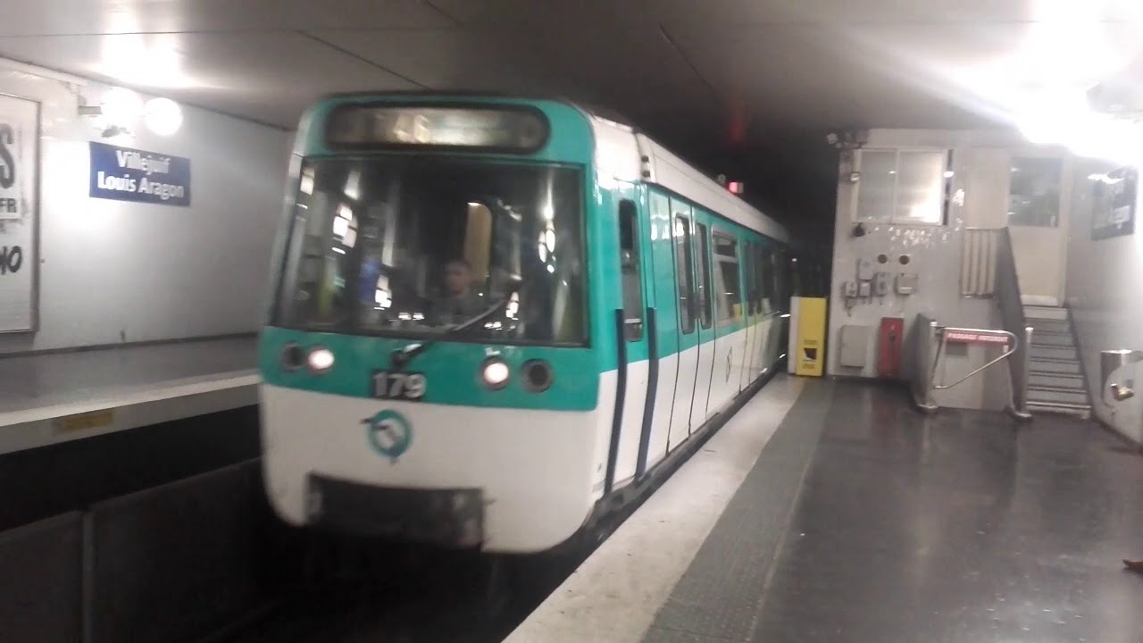 (PARIS) MF77 M7 - Villejuif Louis Aragon (RATP) - YouTube
