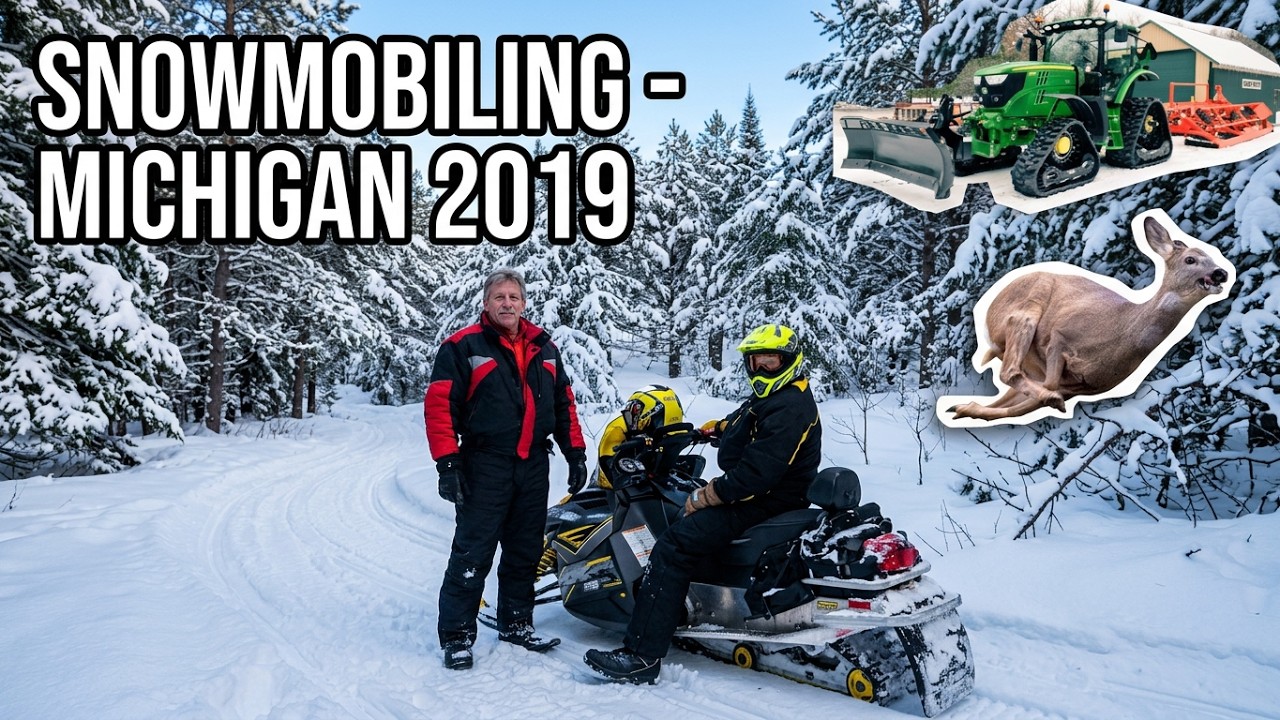 Snowmobiling in Michigan 2019 - YouTube