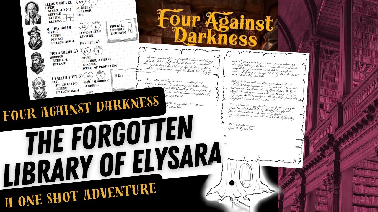 The Forgotten Library of Elysara (solo playthrough) - YouTube