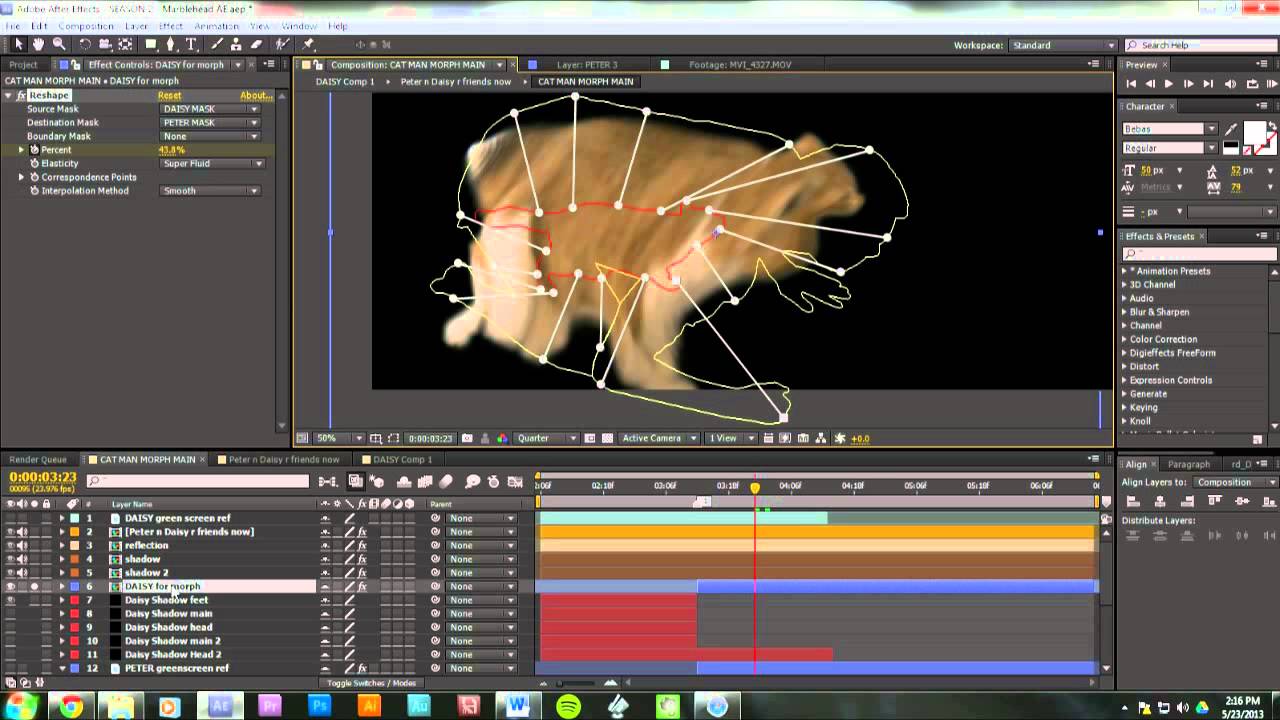 RA Ep 07 BTS: How to Morph a Cat into a Person (AFTER EFFECTS TUTORIAL ...