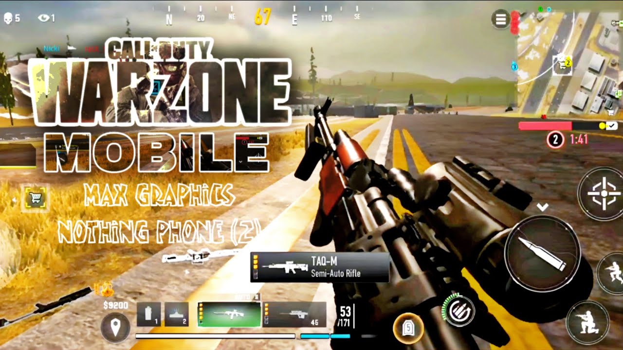 Call of Duty Warzone Mobile Max Graphics gameplay on Nothing Phone 2 ...