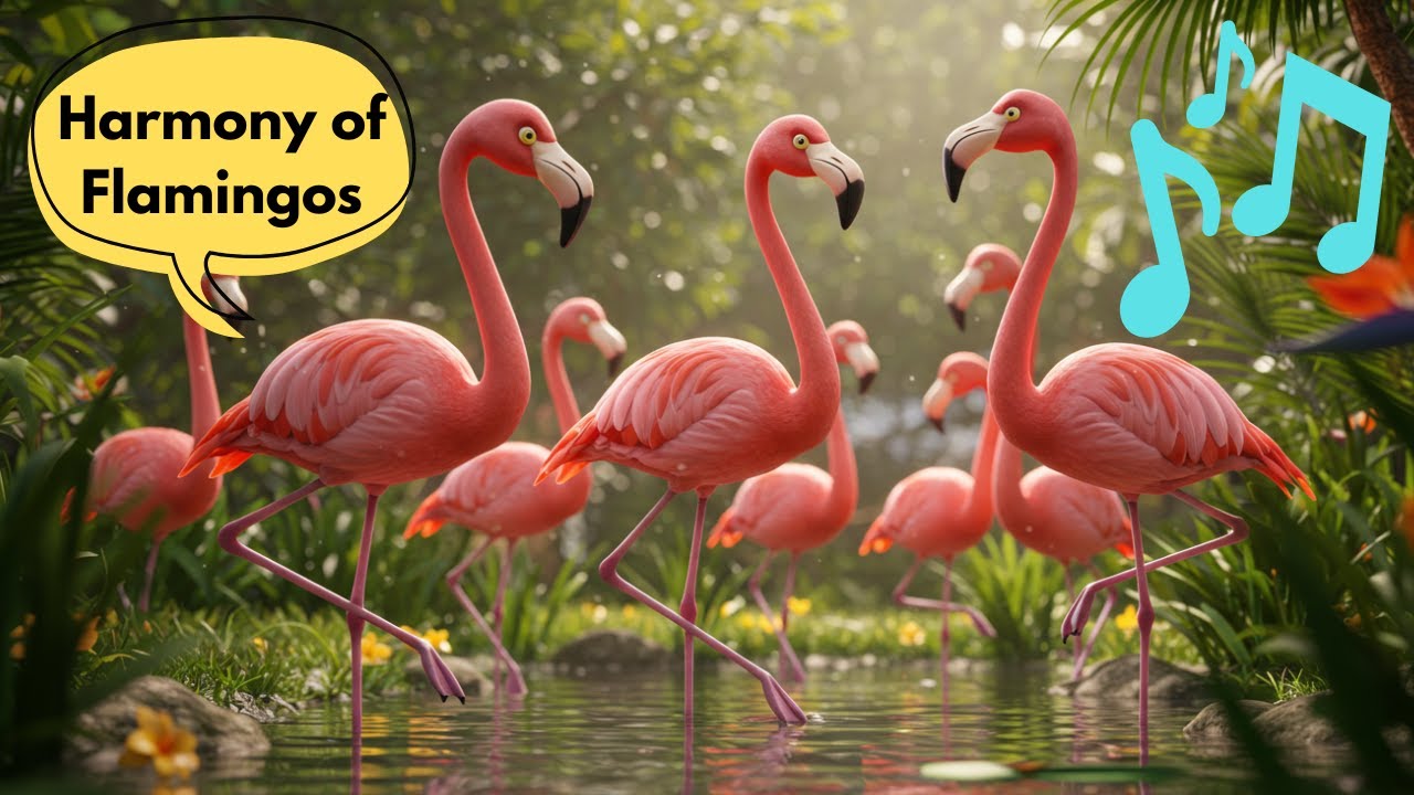 Harmony of Flamingos / Kids' Songs / Animal Songs for Kids / Whiskers ...