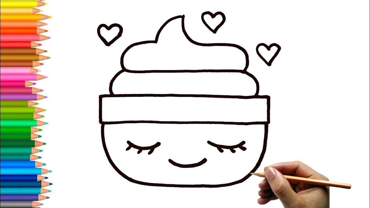 How to draw a Cream very easy - YouTube