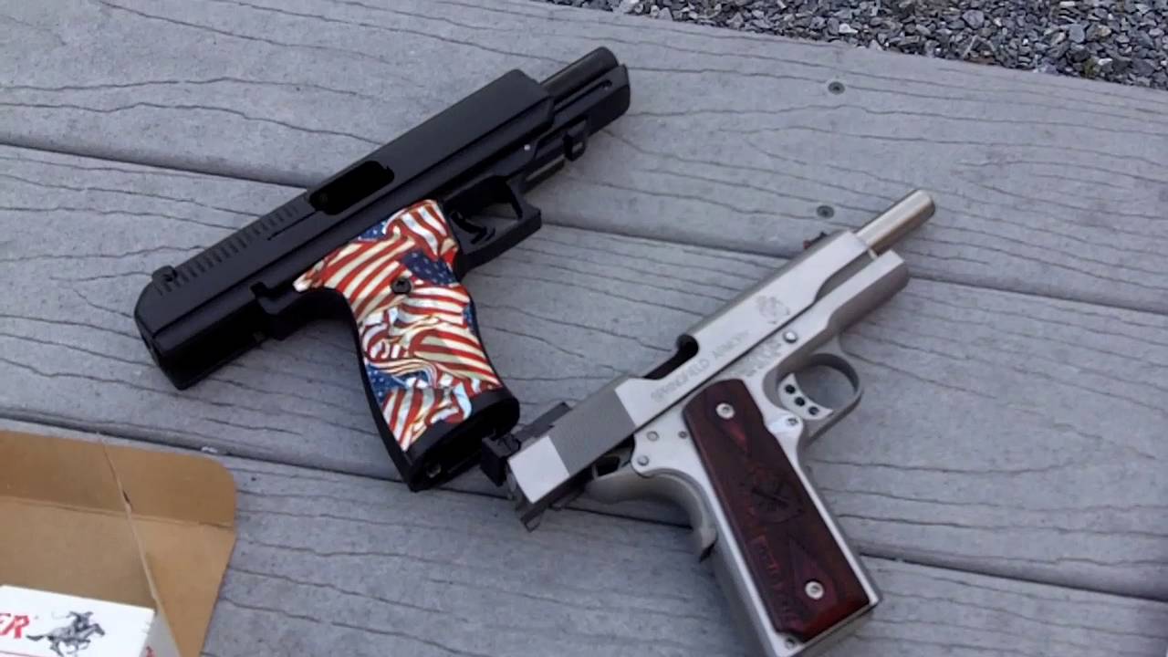 Springfield 1911 9mm vs Hi Point 40 Range Test - YouTube