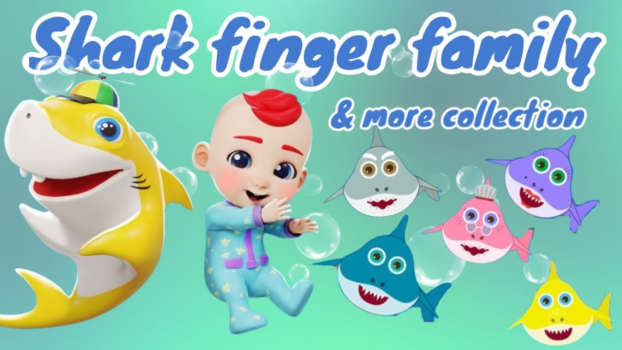 Shark Finger Family Song 02 | Top 5 Shark Finger Family Collection ...