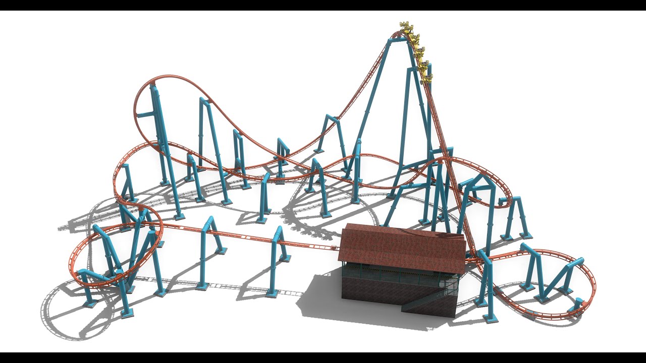 S&S Axis Coaster Recreation (Nolimits) - YouTube