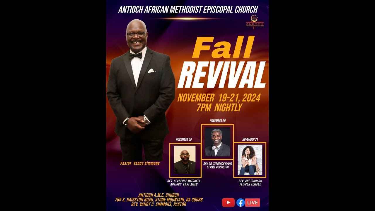 Fall Revival 2024: Guest Speaker Rev. Clarence Mitchell - YouTube