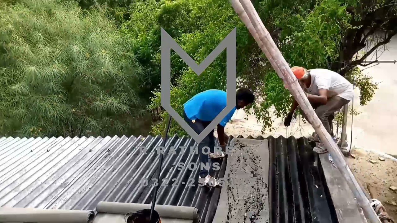 polythene bitumen sheet (waterproofing insulation)1 - YouTube