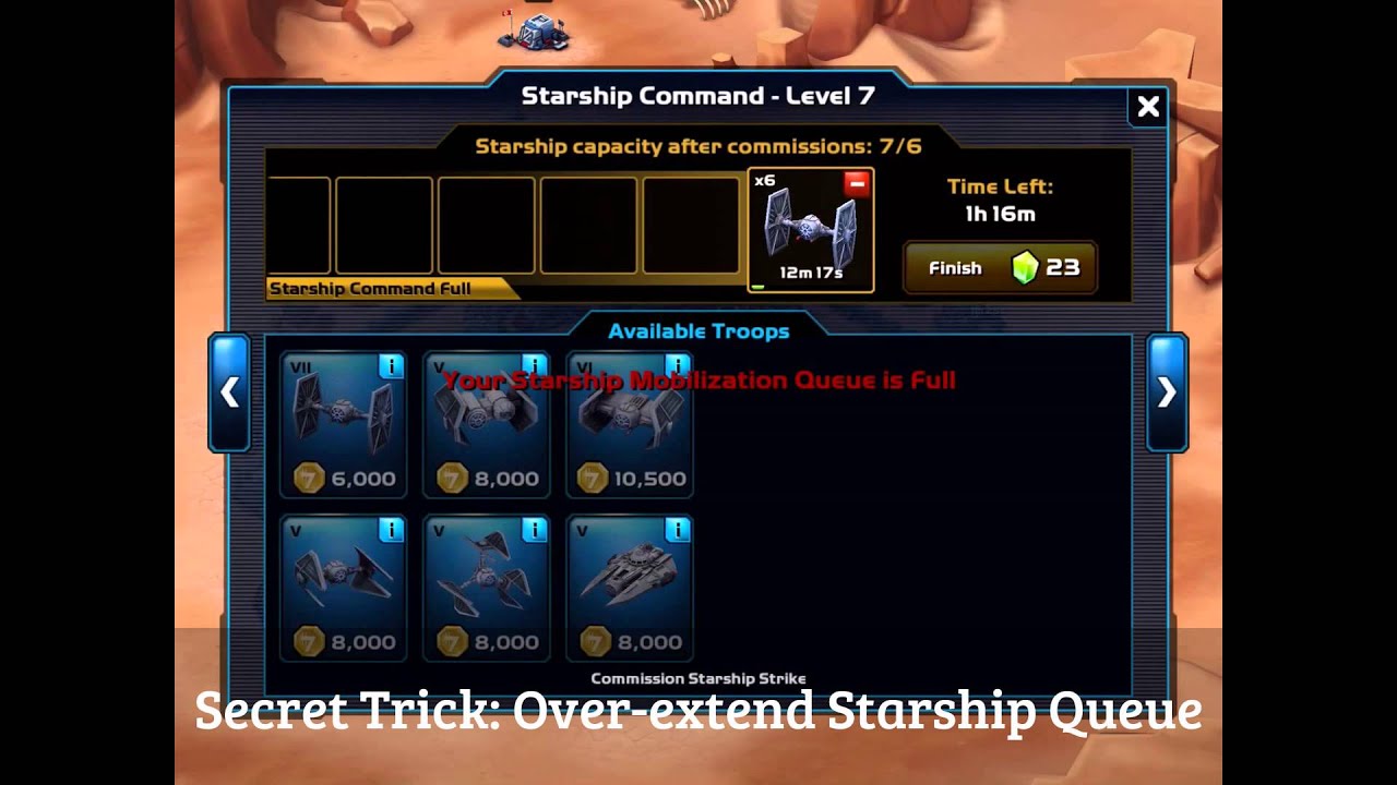 Star Wars: Commander - Secret Hiding Credits Trick - YouTube