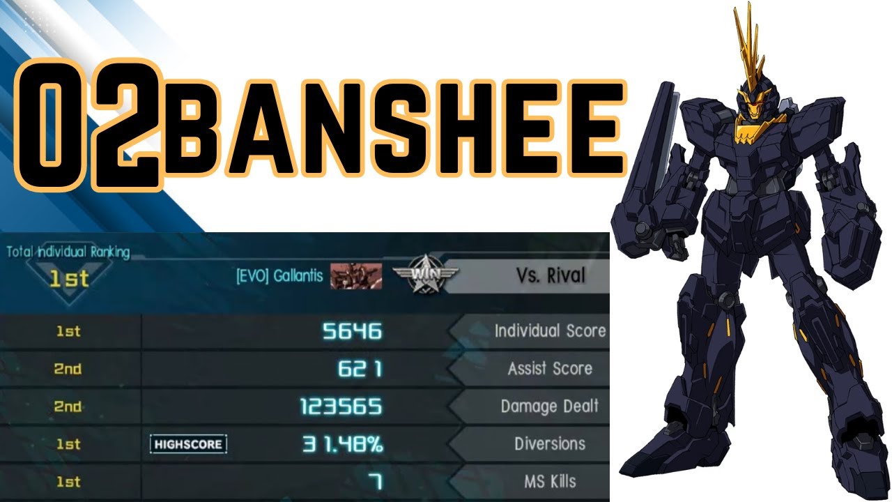 GBO2 | GUNDAM 02 BANSHEE POV STEAM PC AMATEUR GAMEPLAY (GBO2 INDONESIA ...