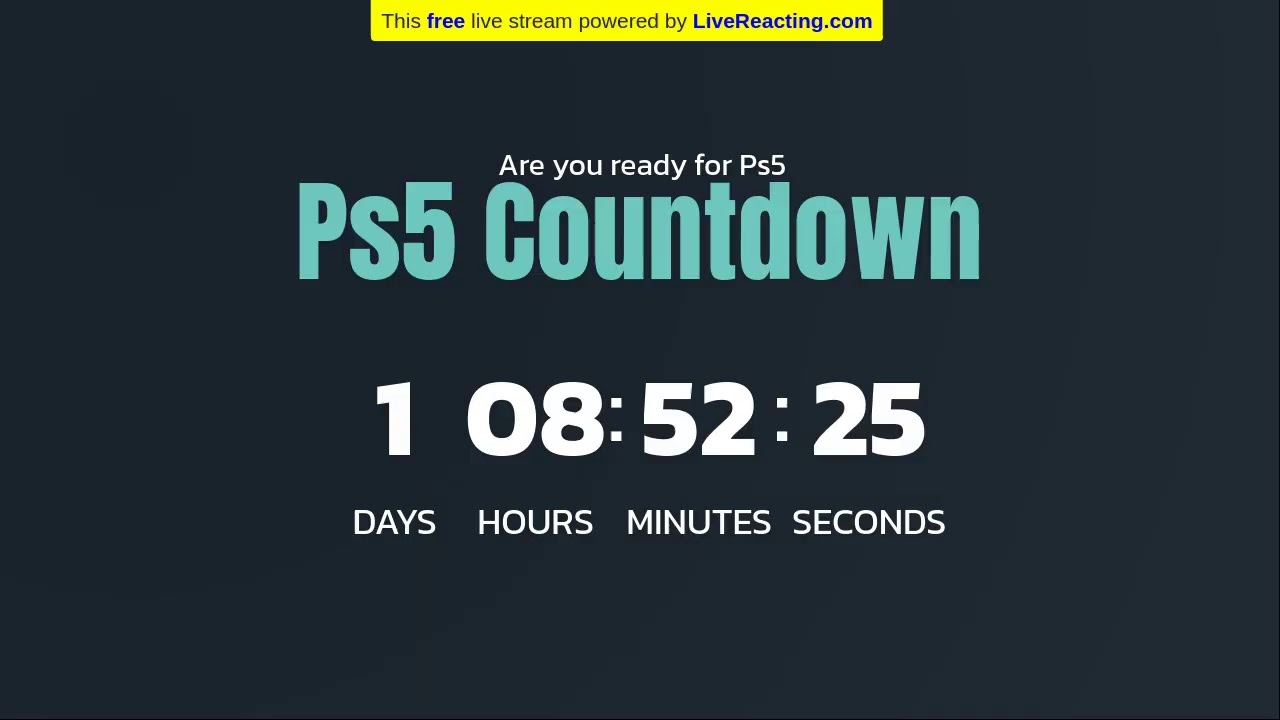 LIVE PS5 COUNTDOWN - YouTube