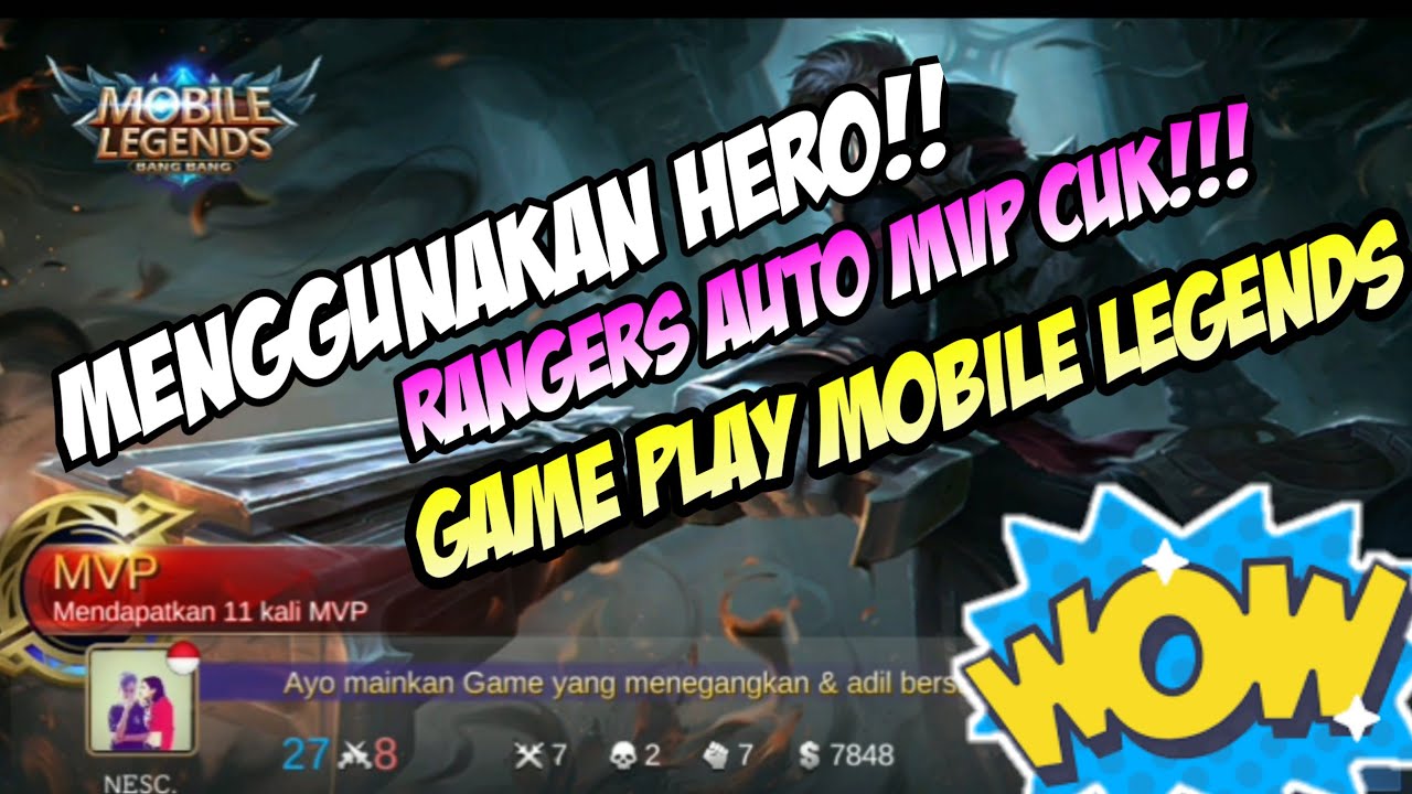 🔴LIVE MENGUNAKAN HERO RANGERS"DI MOBILE LEGENDS AUTO MPV CUY GANTI GAME ...