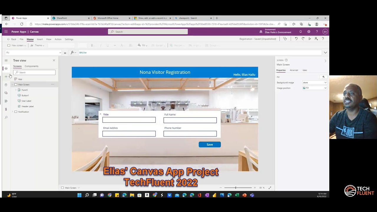 TechFluent | Elias' Individual Project | Canvas App - YouTube