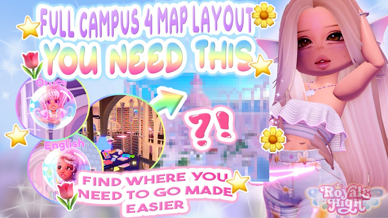 🌊ALERT🌴 CAMPUS 4 MAP LAYOUT 😱EASIER TO NAVIGATE🔎 | Royale High - YouTube