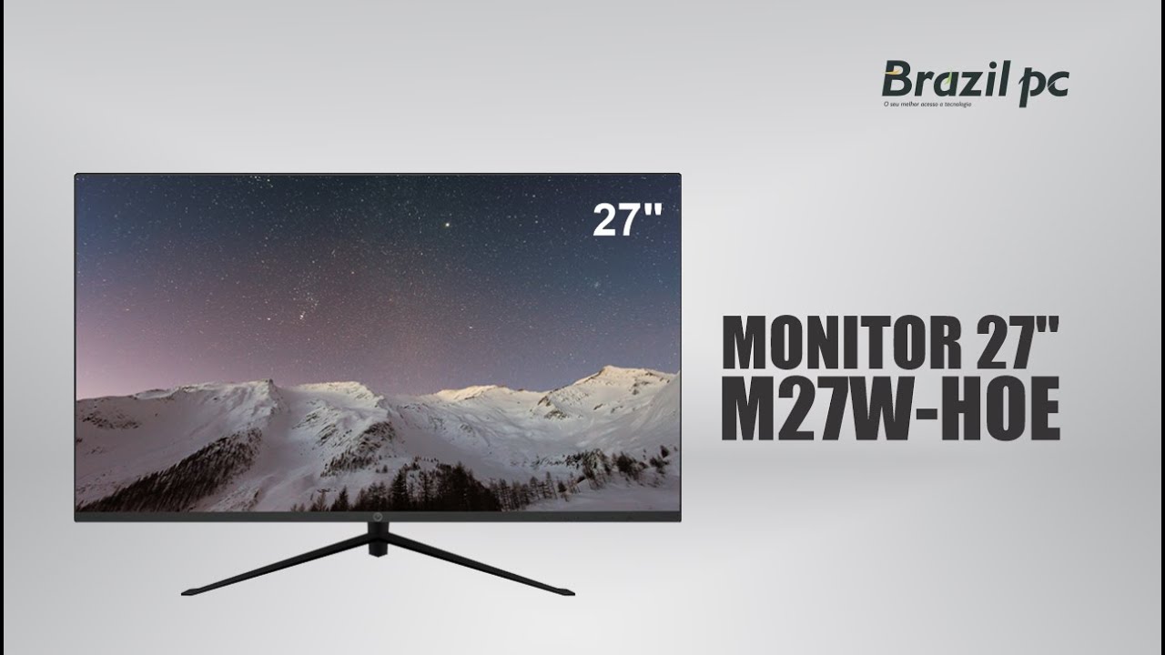 Monitor Brazil PC 27" M27W-HOE Full HD - YouTube